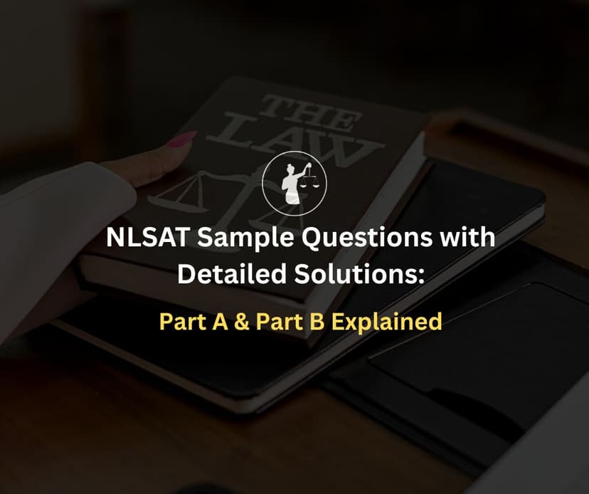 NLSAT Sample Questions with Solutions: Part A & B | NLTI | NLTI